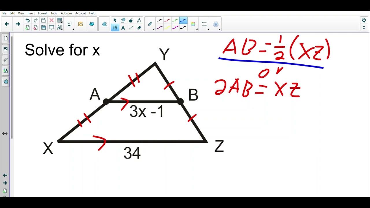 Sect 5-1 Midsegment Theorem and Coordinate Proof - YouTube