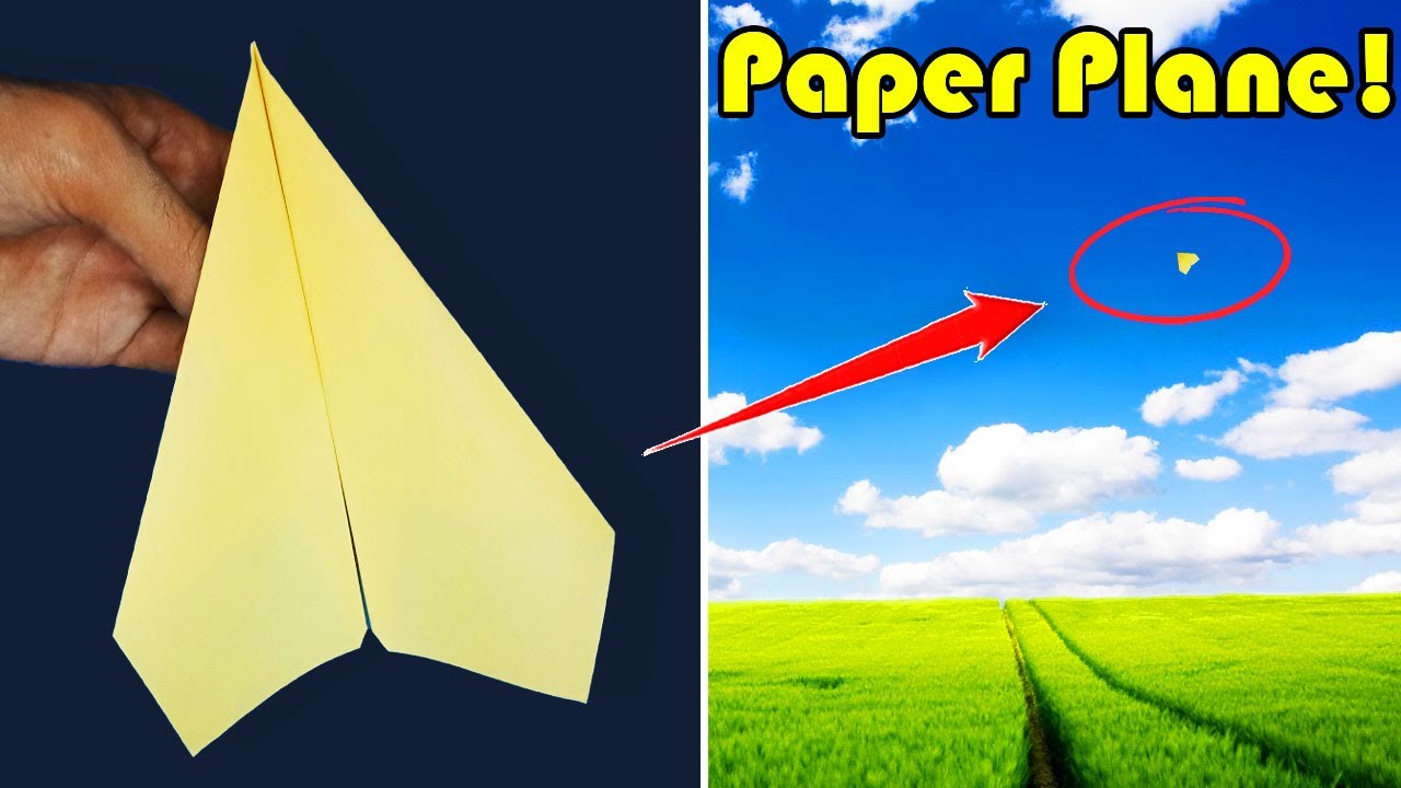 How to Fold a Fast Paper Airplane Easy - Origami Paper Plane Glider ...