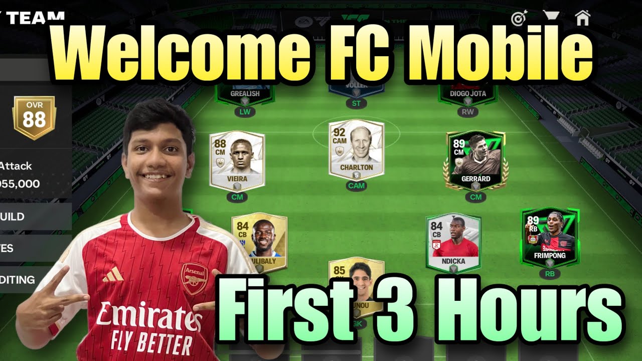 First Day of FC Mobile! Exploring New Features & Pack Opening! My Team ...