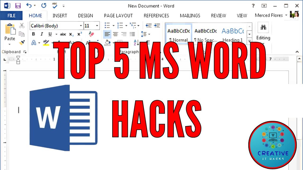 Microsoft Word Top 5 Hacks #msword - YouTube