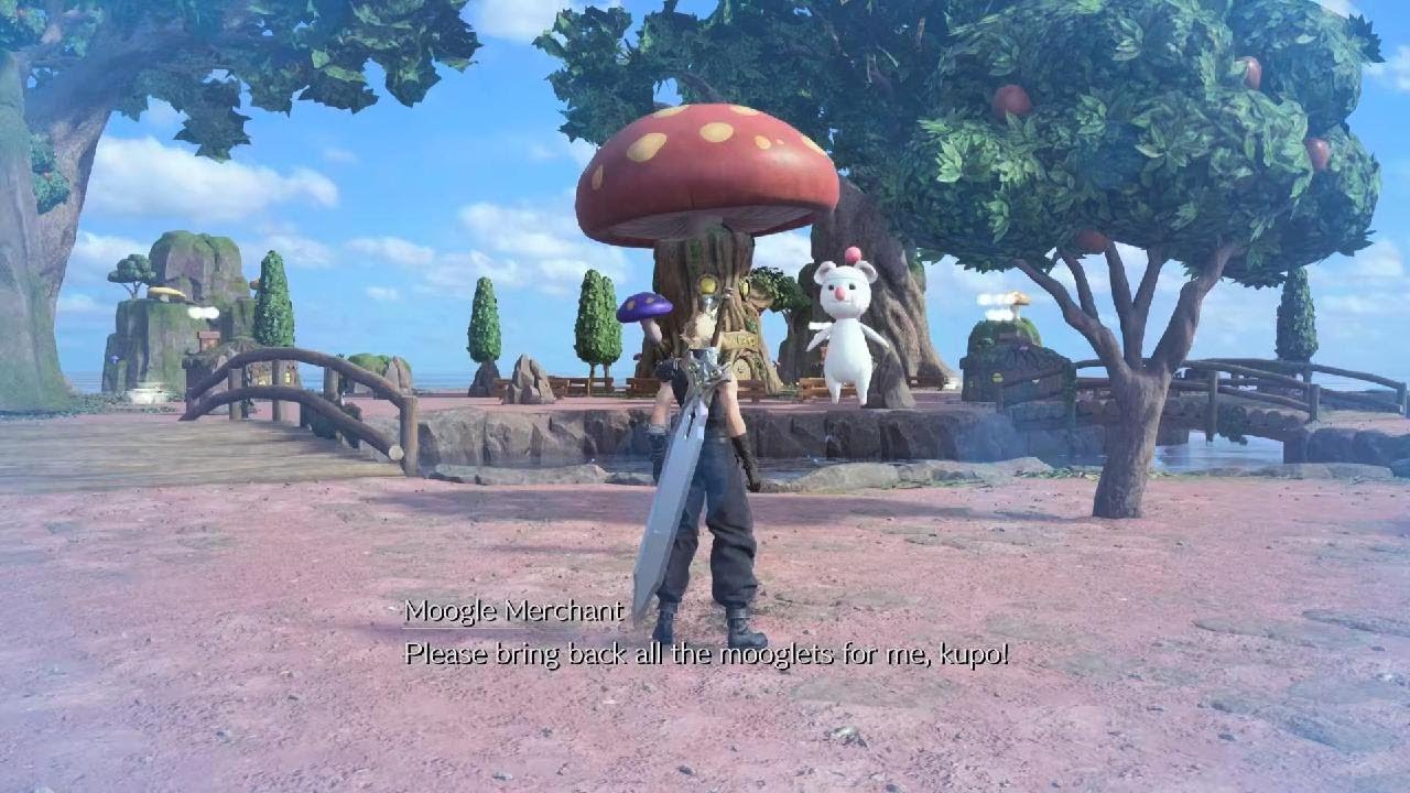 FINAL FANTASY VII REBIRTH corel region moogle intel 1 tropical moogle ...