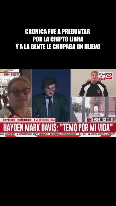 CRONICA FUE A PREGUNTAR POR LA CRIPTO LIBRA Y A LA GENTE LE CHUPABA UN HUEVO - YouTube
