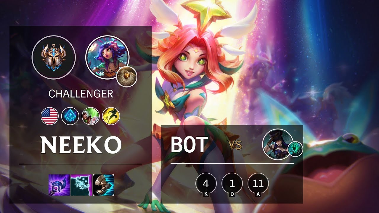 Neeko Bot vs Caitlyn - NA Challenger Patch 10.4 - YouTube