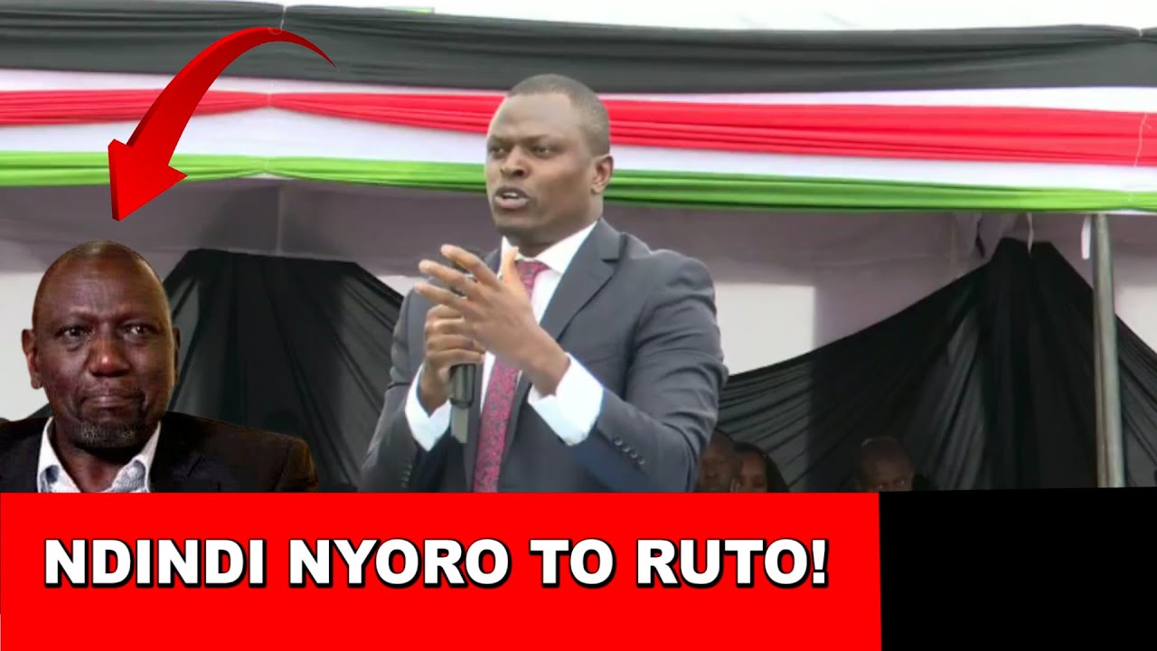 Listen to what Ndindi Nyoro told Ruto face to face today in Muranga ...