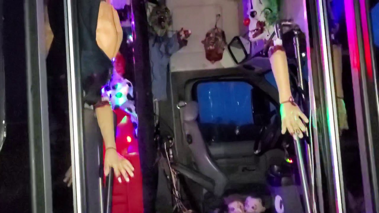 E 450 Party Bus Halloween decorations - YouTube