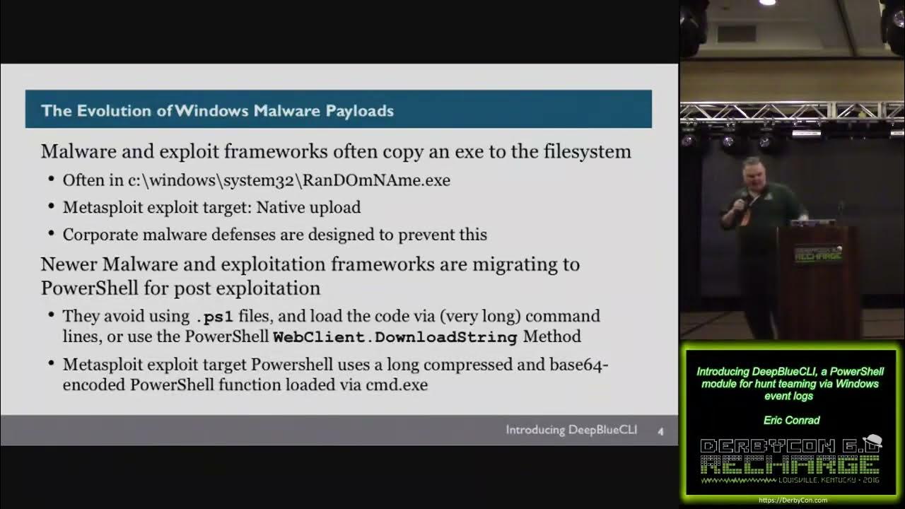211 Introducing DeepBlueCLI a PowerShell module for hunt teaming via Windows event logs Eric ...