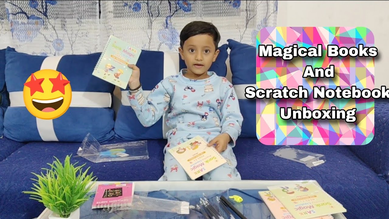 Magic Books And Scratch Notebook Unboxing | By Malik Rehan | @RehansUnboxing - YouTube