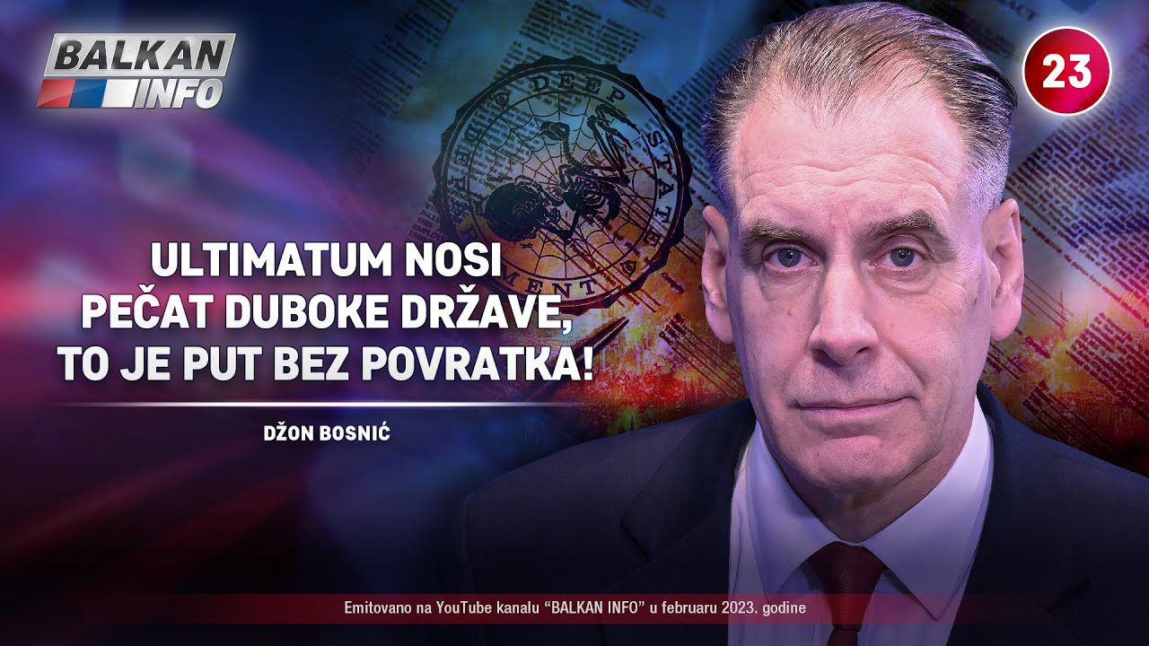 INTERVJU: Džon Bosnić - Ultimatum nosi pečat duboke države, to bi bio ...