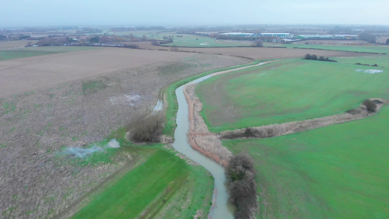 Pagham Rife summers lane before storm Dennis the menace - YouTube