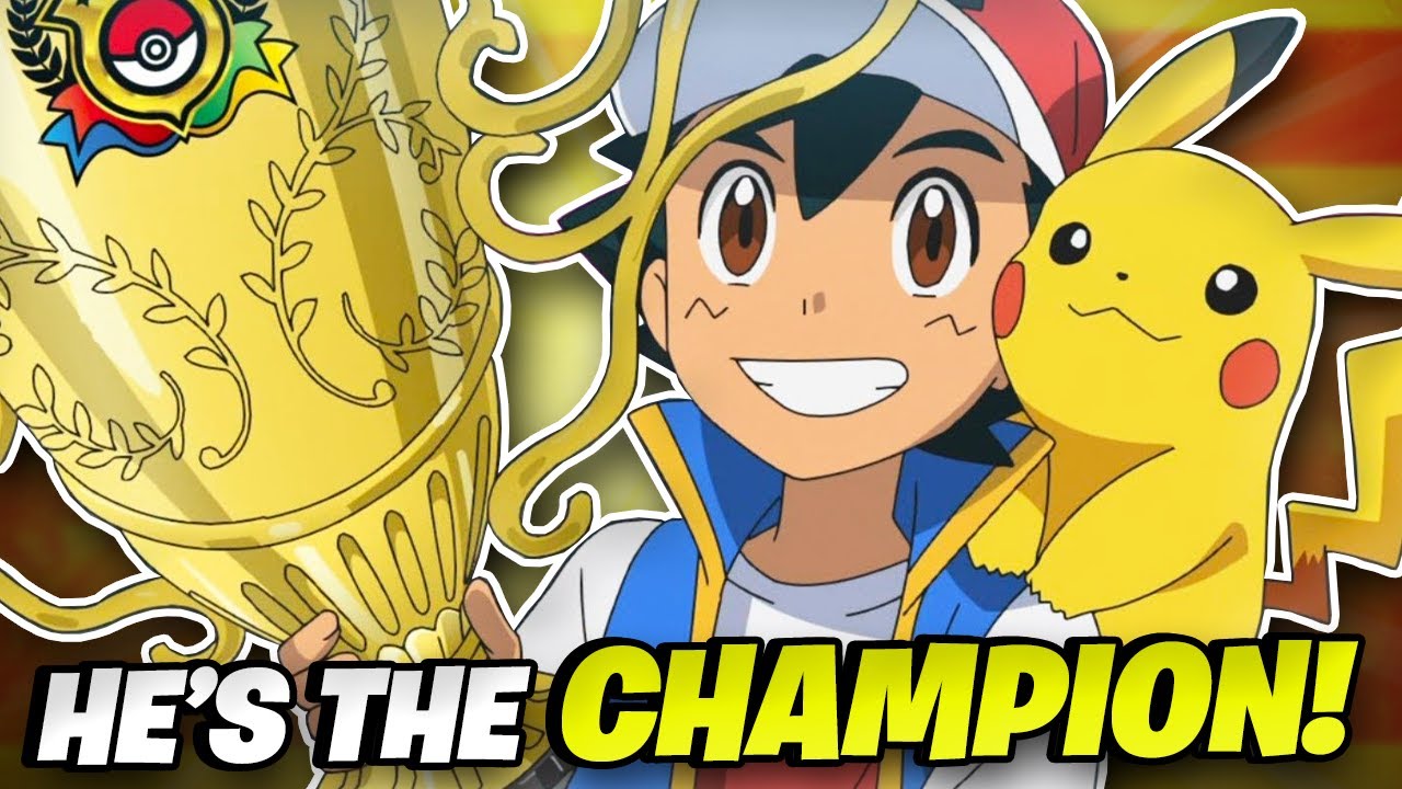 Ash Is FINALLY The World Pokémon CHAMPION! - YouTube
