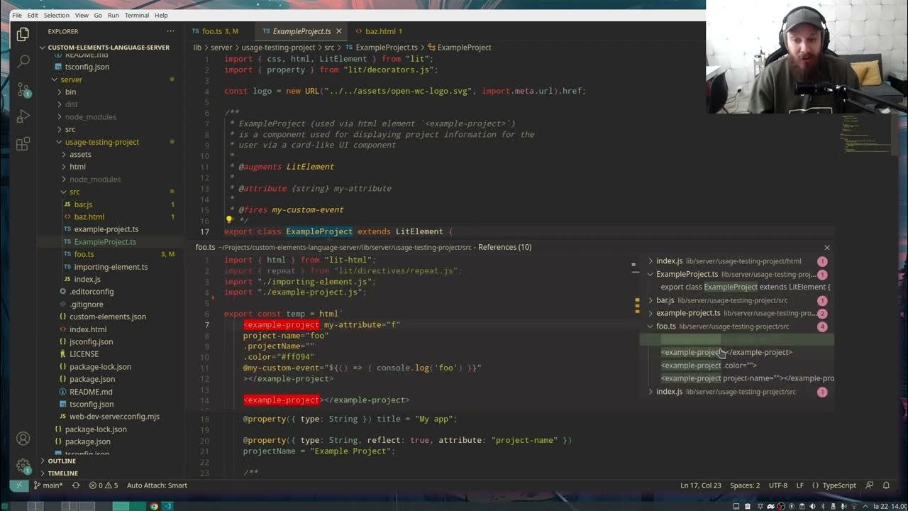 Custom Elements Language Server Alpha Release - YouTube