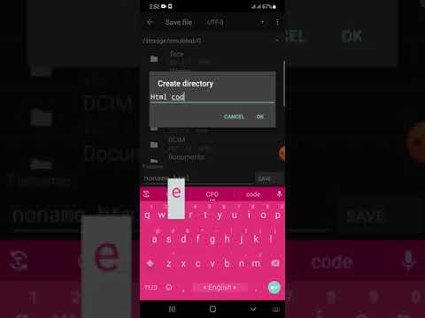 How to save HTML file in Android- - YouTube