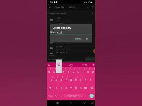 How to save HTML file in Android- - YouTube