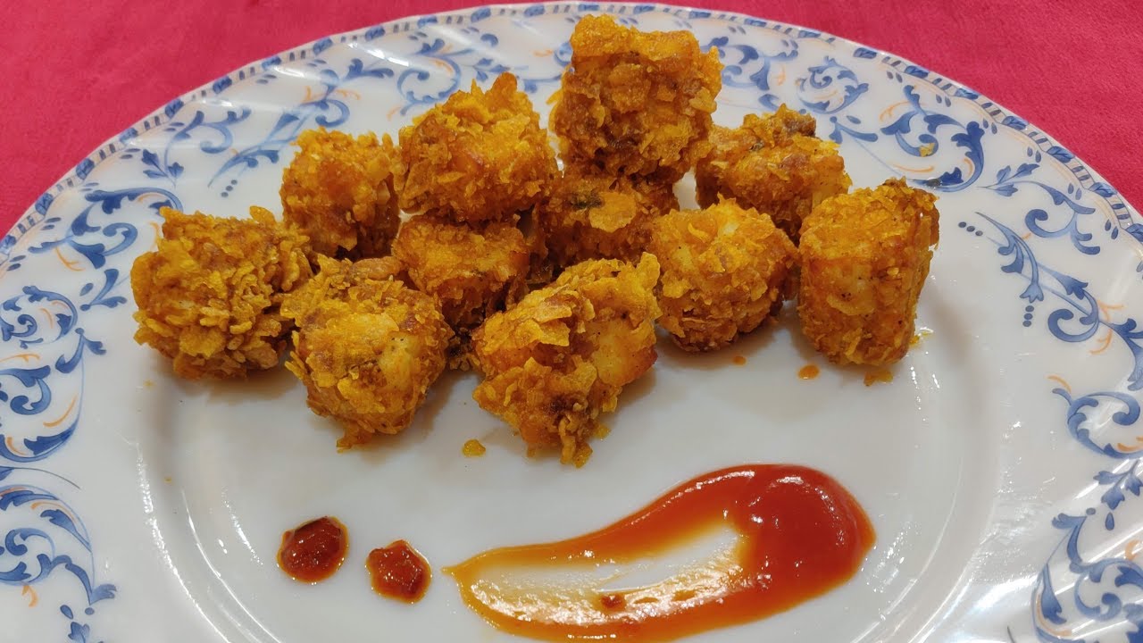 Paneer poppers | Paneer popcorn | Crunchy party snack - YouTube