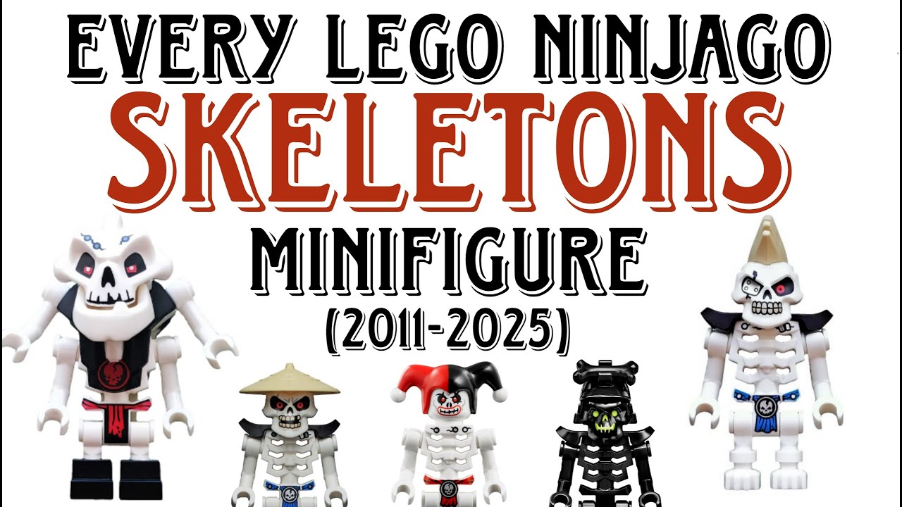 Every Lego Ninjago Skeleton Minifigure (2011-2021) - YouTube