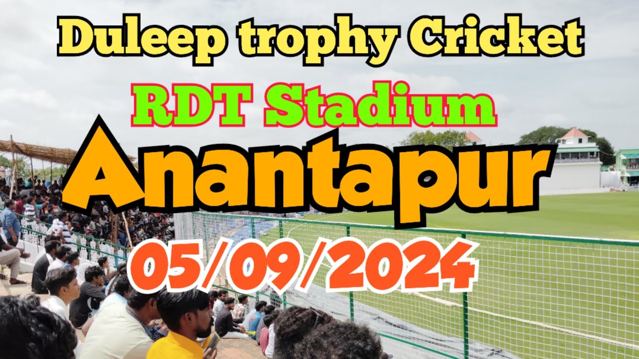 Duleep Trophy Cricket Anantapur || Rdt Stadium || Cricket National ...