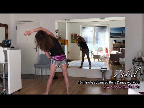 13 Min Belly dance workout. Cardio for a toned core! Bellydance calorie burn fat lose weight fitness
