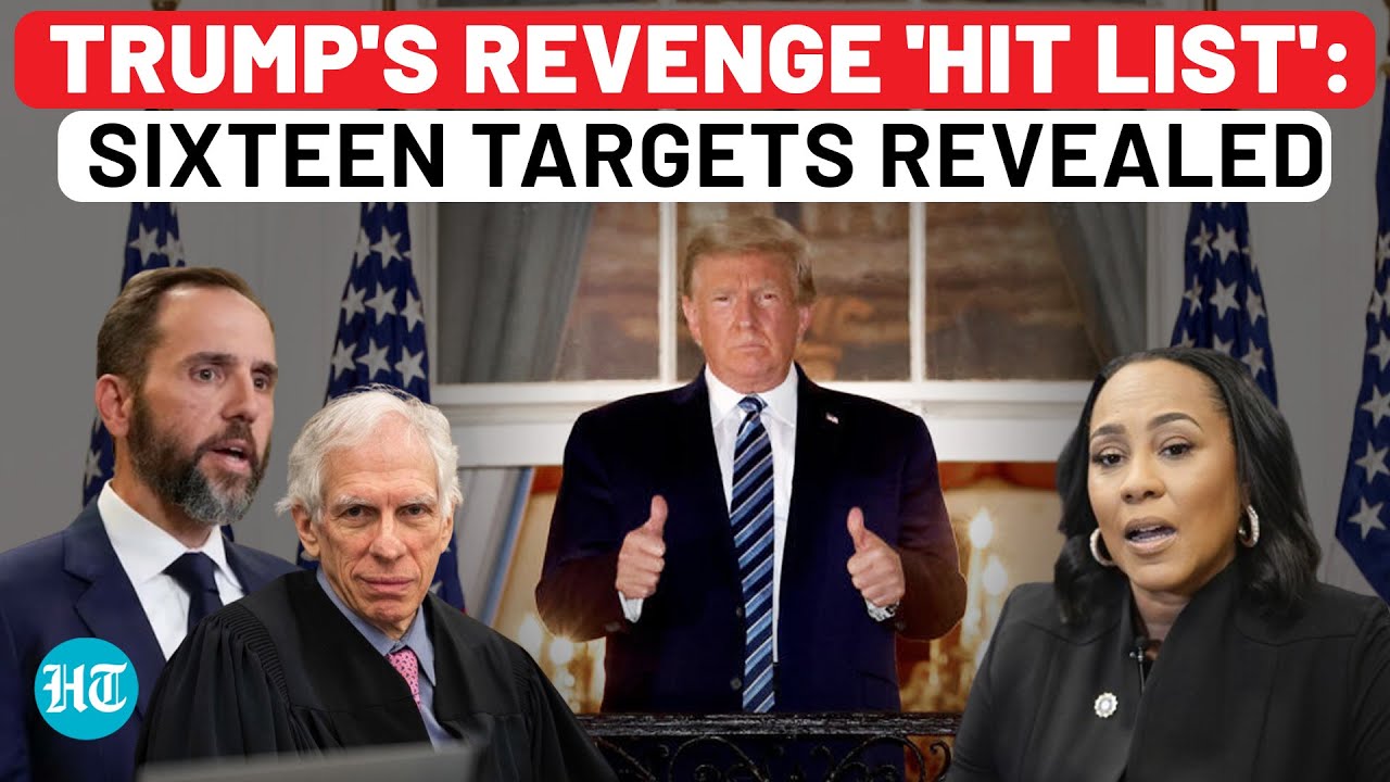 Trump's Revenge Plan On Day 1 As President Revealed? 16 Targets In 'Hit ...