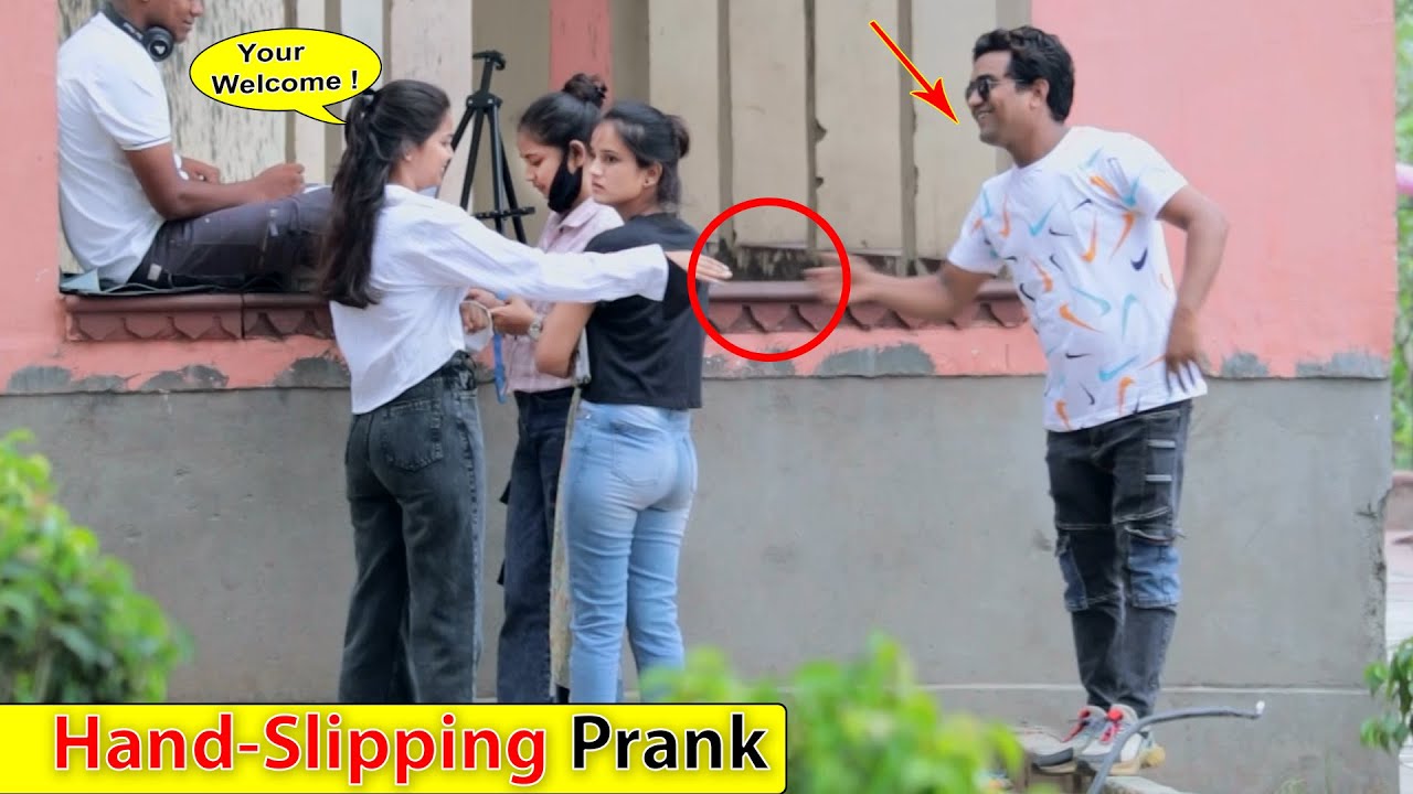 Hand Slipping Prank | Bhasad News | Funny Pranks in India - YouTube