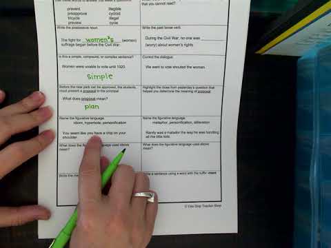 Weekly Language Review Q1:8 Monday - YouTube