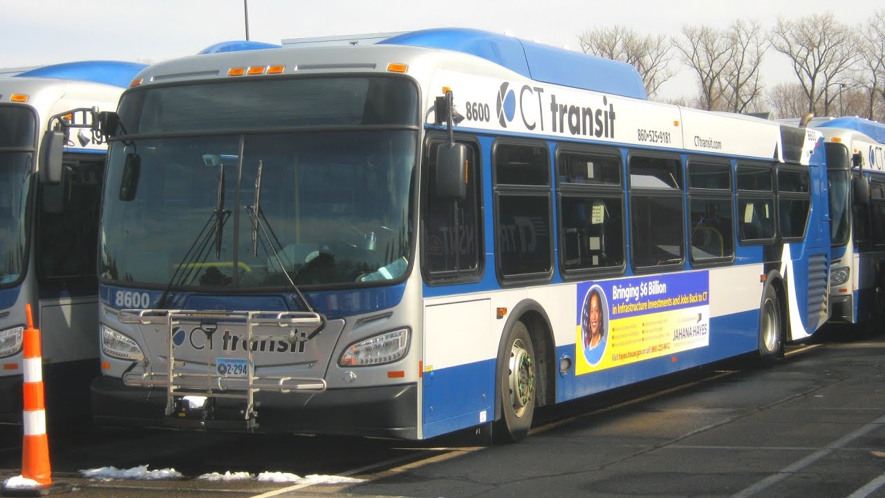CT Transit #8600 Ride on Route 41 New Britain - YouTube