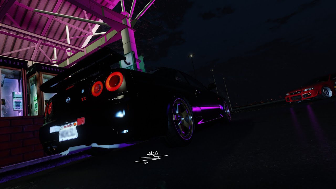 [Living Life In The Night] [GT-R 34 skyline] - YouTube