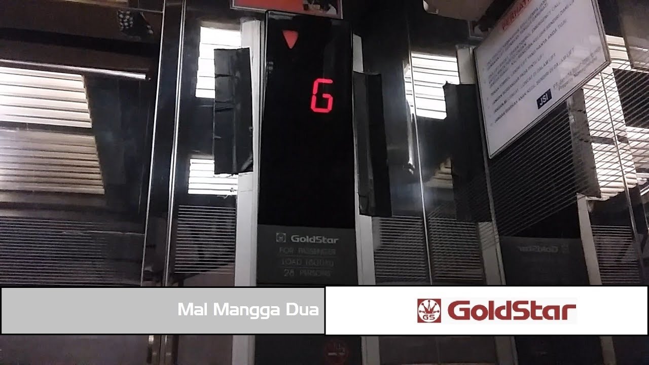 Original Old GoldStar Glass Elevator at Mal Mangga Dua - YouTube