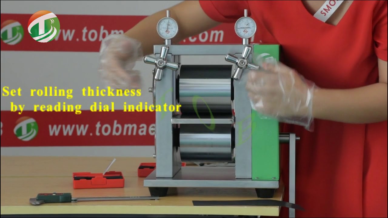 Manual Roller Press TOB SG 100L - YouTube