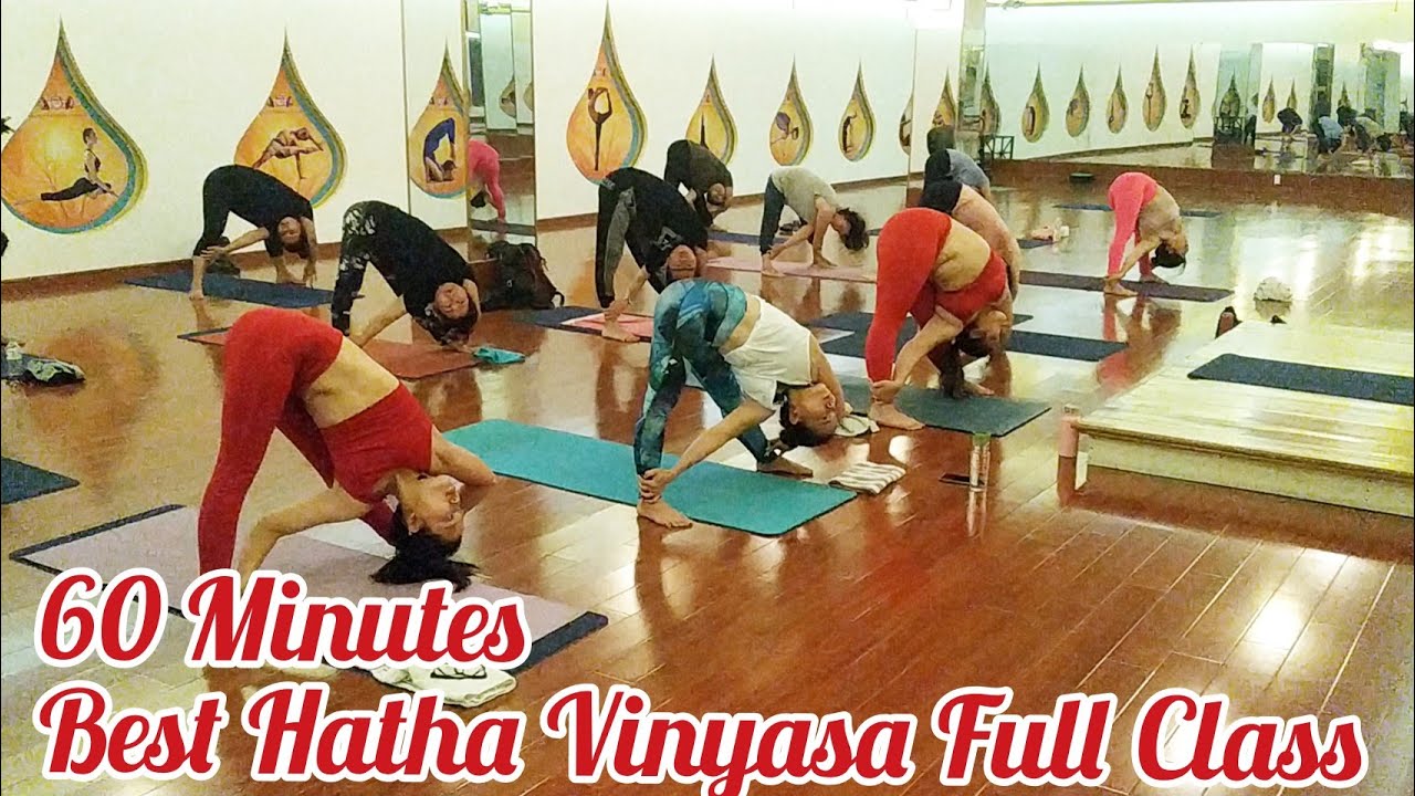1 Hours Full Hatha Vinyasa flow class for intermediate || Hatha Yoga ...
