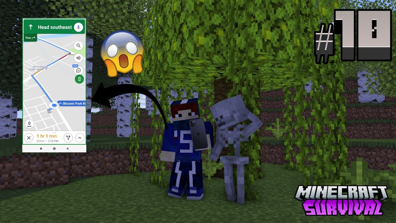 I made an ultimate GPS navigation system in my Minecraft survival world ...