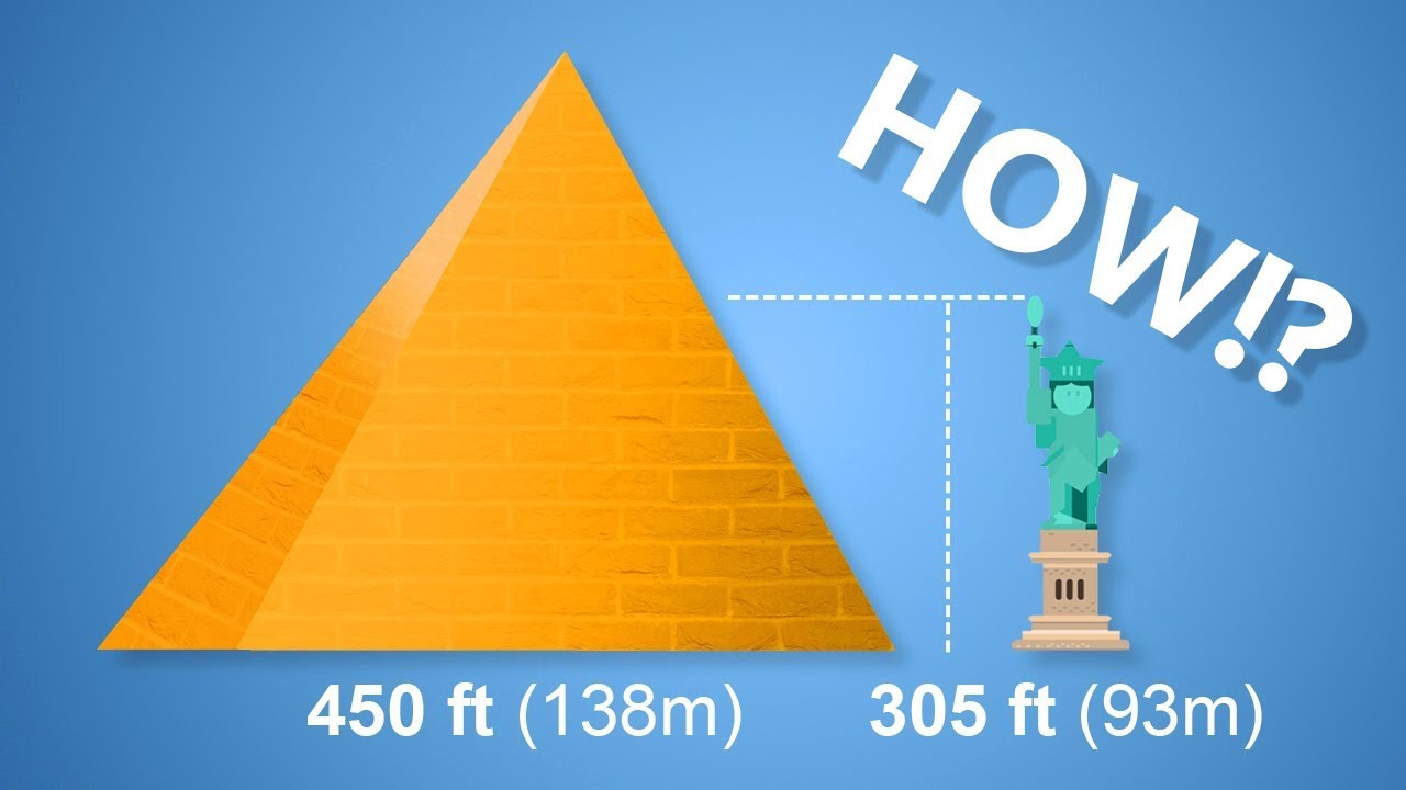 SOLVED: Project 1: The Great Pyramid Of Giza Height: Meters, 57% OFF