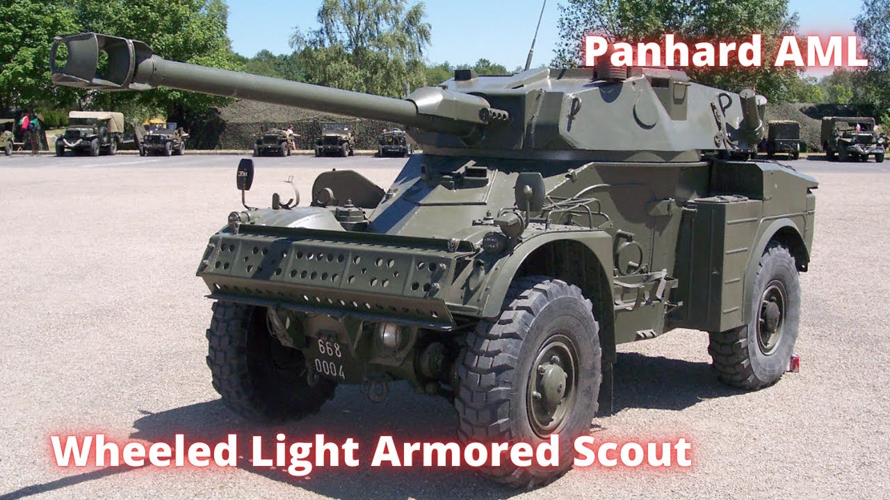 Panhard AML Wheeled Light Armored Scout - YouTube
