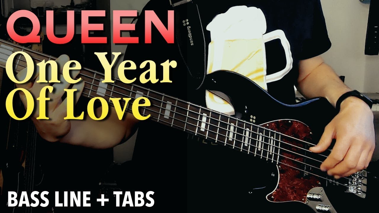 Queen - One Year Of Love /// BASS LINE [Play Along Tabs] - YouTube