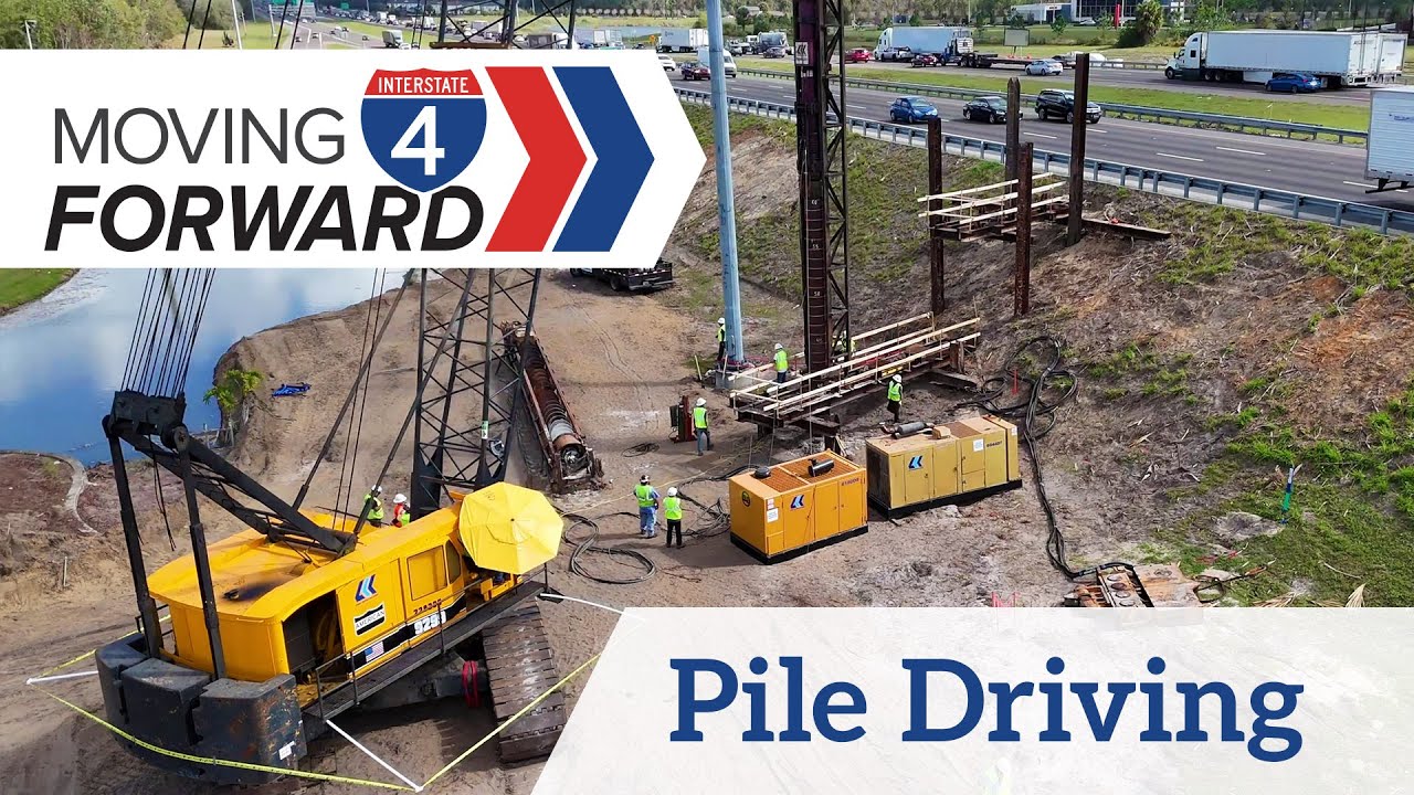 Moving I-4 Forward - Pile Driving - Feb. 2025 - YouTube