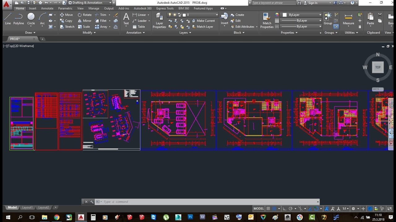 AUTOCAD GİRİŞ DERSİ -4 ELEKTRİK PROJE ÇİZİMİ 1. BÖLÜM - YouTube