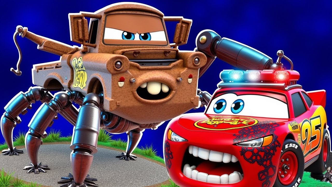 Mcqueen and Axler vs Devil Truck vs Monster Truck ZOMBIE Eater Cars in ...