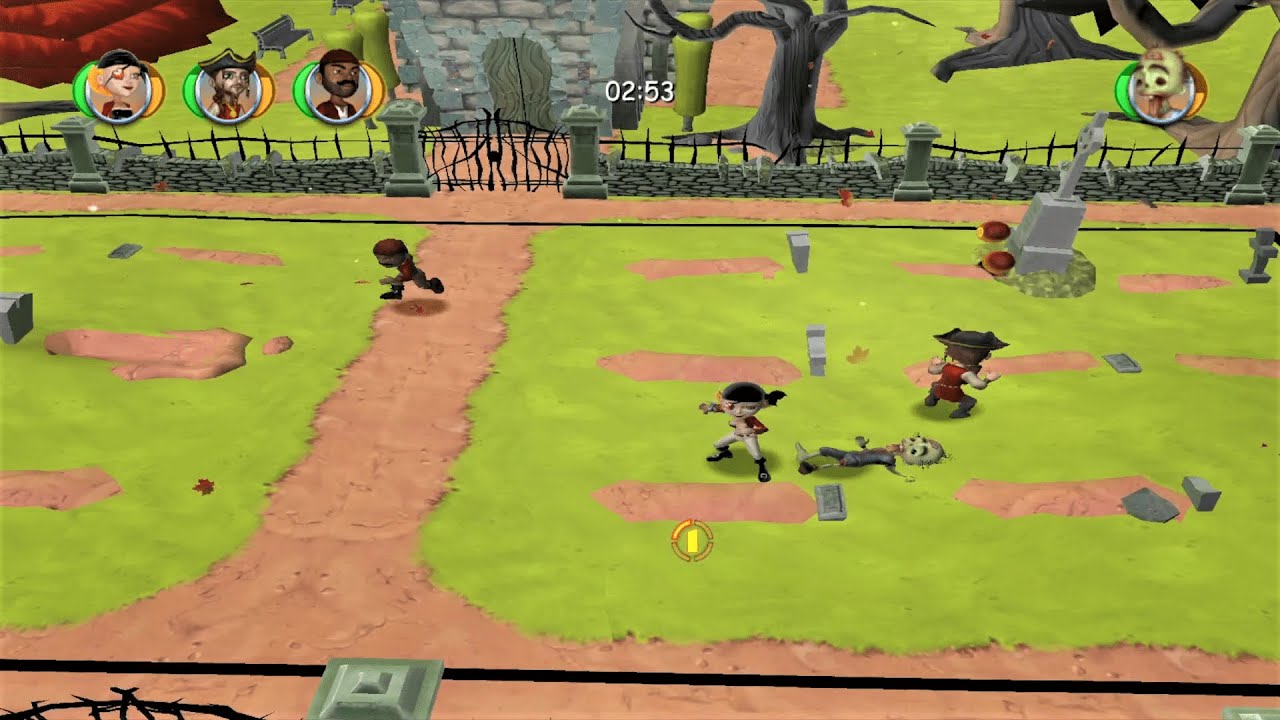 Pirates vs. Ninjas Dodgeball (2009) Nintendo Wii Gameplay in HD ...