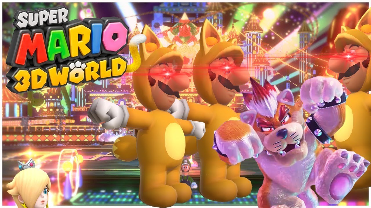 Super Mario 3D World with Viewers LIVE "The Furry Bowser vs The Chad ...