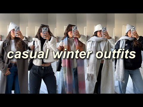 CASUAL WINTER OUTFITS ❄️ how to layer for cold weather + cozy winter outfit ideas! (2025 trends)