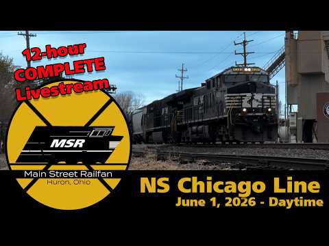 June 1, 2026 #1 - Huron, Ohio, USA | LIVE Train Camera