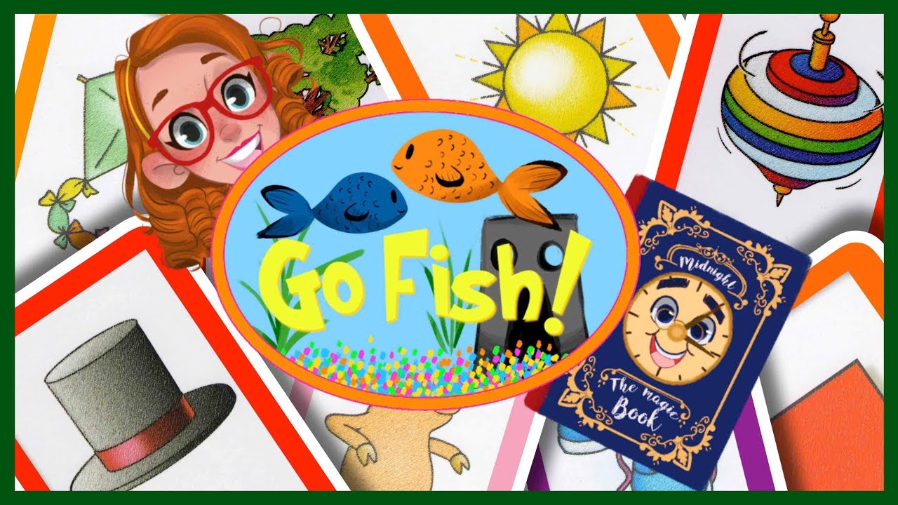 Storytime Sandi Plays Go Fish! Learning First Words with Cute Cartoons ...