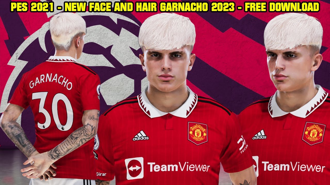 PES 2021 - NEW FACE AND HAIR ALEJANDRO GARNACHO 2023 By:S_Facemaker ...
