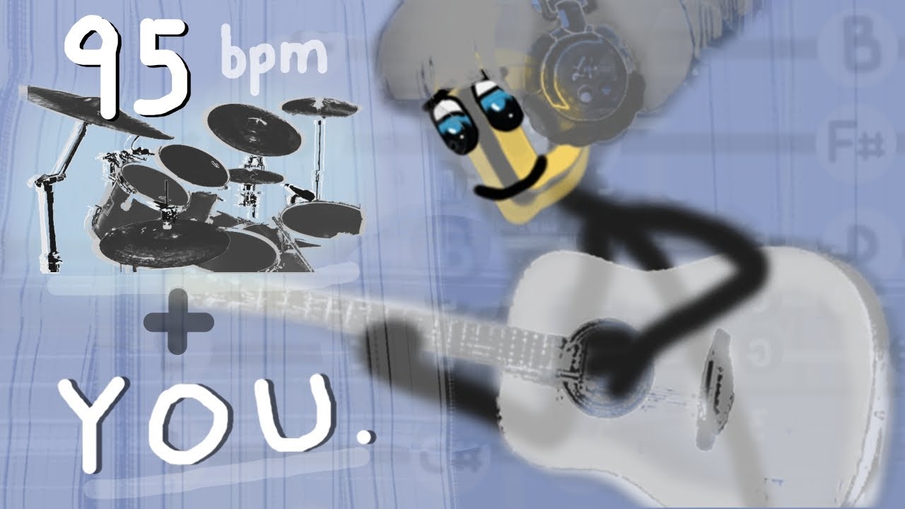 Groovy Drums Only ~ 95 bpm ~ Metronome Drums only Backing Track Funk ...