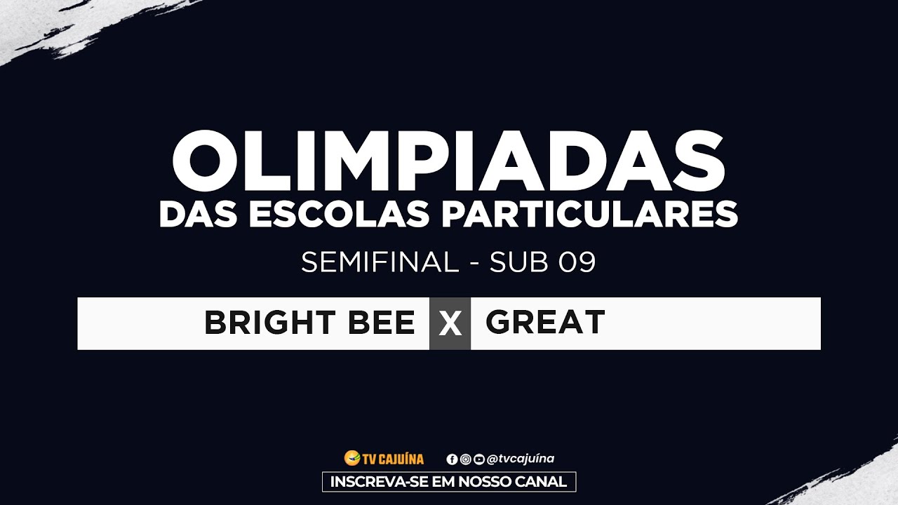 BRIGHT BEE X GREAT | SEMIFINAL | OLIMPIADAS DAS ESCOLAS PARTICULARES SUB-09 - YouTube