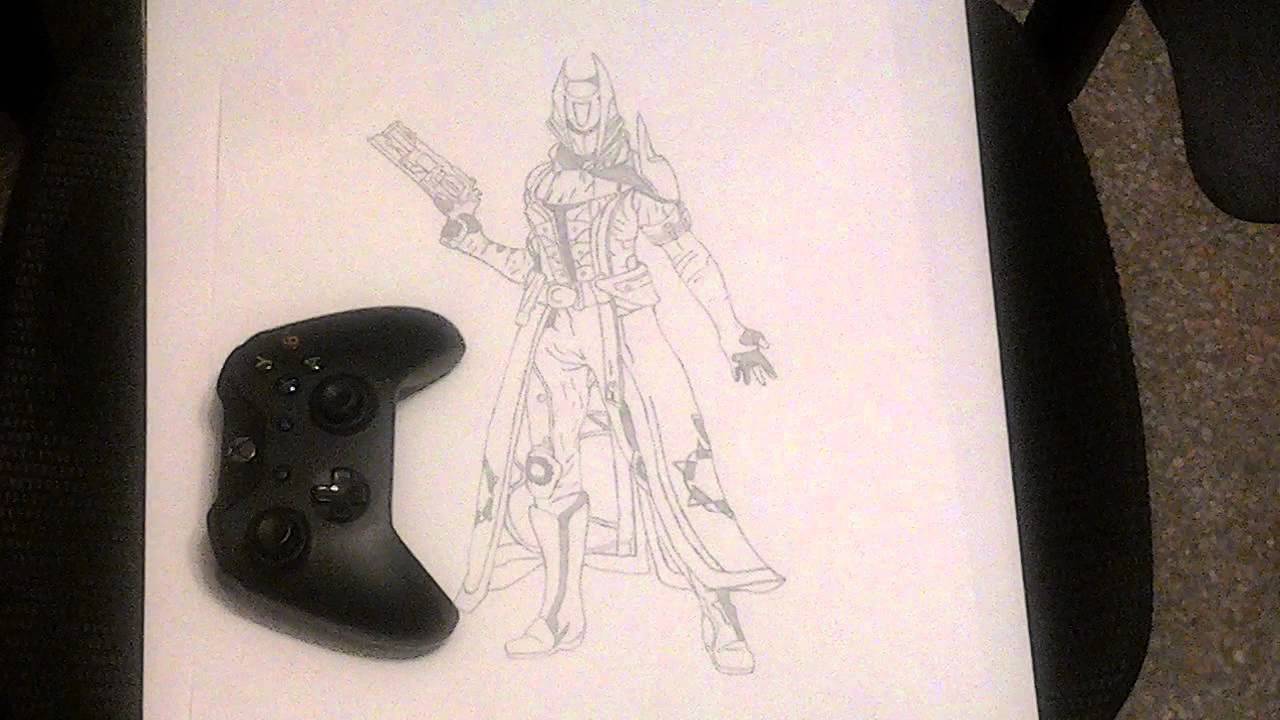 Let's Draw! Exile Gear Warlock - Destiny - YouTube