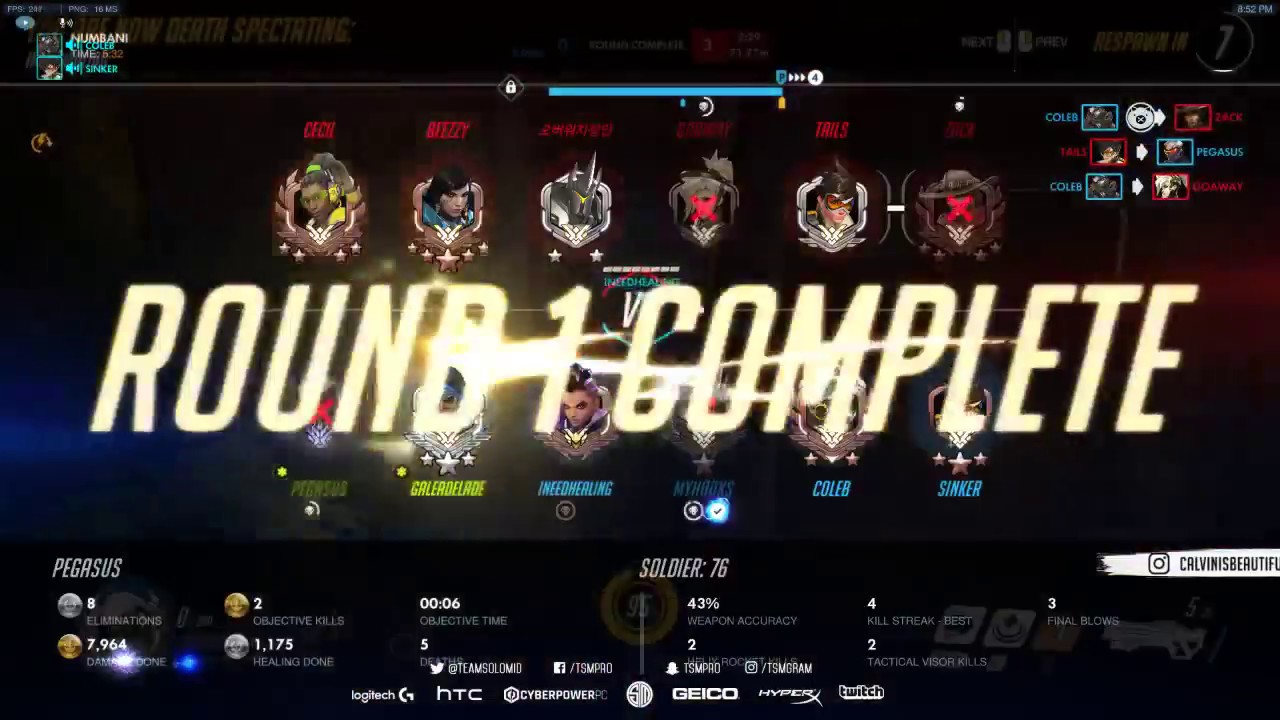 [Season 4: 4500 SR] AimbotCalvin | Torbjorn, Soldier:76, Pharah, McCree ...