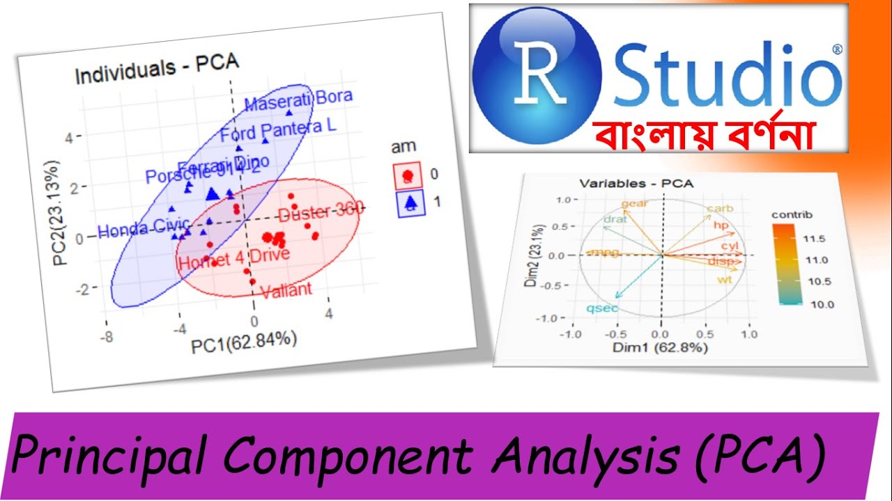 Principal Component Analysis (PCA) in RStudio (Tutorial 4.15) || In ...