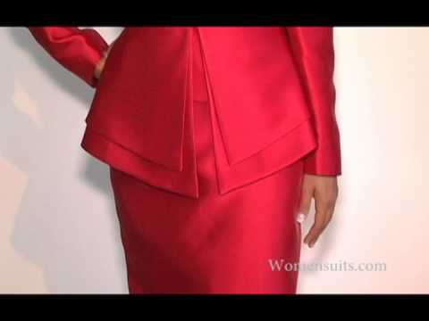 Stunning Red Women's Church Suit - YouTube