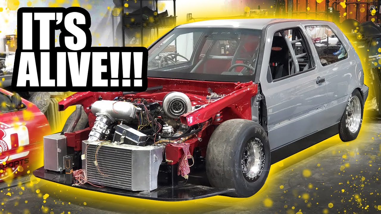 Our MK3 drag car is alive. - YouTube