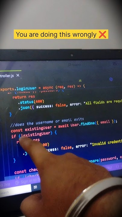 You are doing this wrong #fullstack #coding #viralvideo #viralshorts #viralvideo - YouTube
